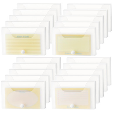 Jetec 20 Pack Index Card Holder Index Card Case 5.5x3.5 Inches ...
