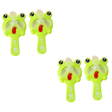 NOLITOY LED Light Up Fan 4 pcs Cooler Green Frog Friends- Pocket Small ...