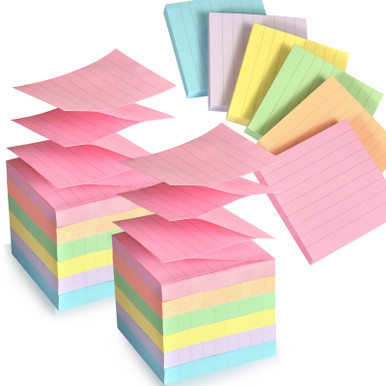 18 Pad Pop Up Sticky Notes with Lines,3x3 inch Easy to Post Lined ...