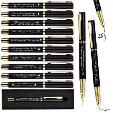 Lincia 20 Sets Christian Pens Bible Verse Ballpoint Pen with Engraved ...