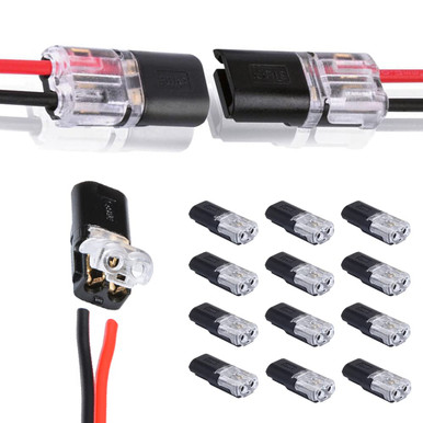 12pcs Low Voltage Wire Connectors,2pin Pluggable Wire Connector, Quick ...