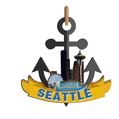 Seattle Washington USA Magnet Fridge Magnet Wooden 3D Landmarks Travel ...