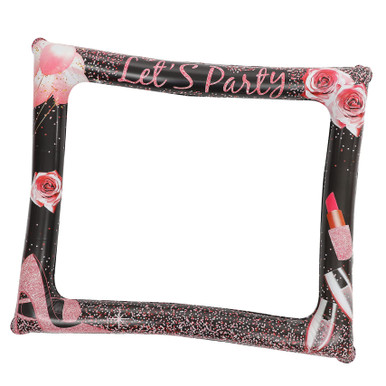 BESTOYARD Birthday Inflatable Photo Frame Baby Frame Rose Gold Picture ...