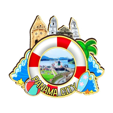 Panama City Panama Magnet Fridge Magnet Wooden 3D Landmarks Travel ...