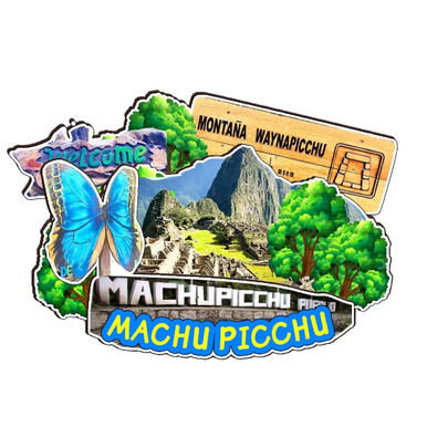Machu Picchu Peru Magnet Fridge Magnet Wooden 3D Landmarks Travel ...