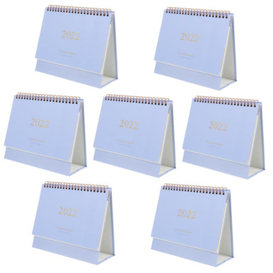 BESTOYARD 7 Pcs 2022 2022 Desk Calendar Standing Flip Calendar 2022 ...