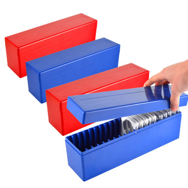 4 Pieces 2x2 Coin Storage Box Coin Slab Storage Box Coin Storage Boxes ...