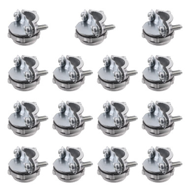 Hilitchi 15Pcs 1/2" Clamp Type Cable Connectors Assortment Kit, Clamp ...
