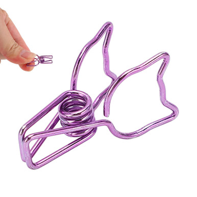 100Pcs Cat Shape Paper Clamps, Cute Cartoon Strong Clamping Force ...