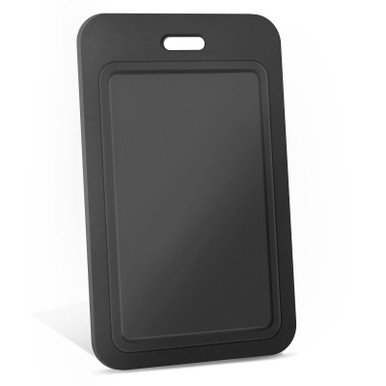 3 Pack Sliding ID Badge Holders Black Plastic Vertical ID Card Holder ...