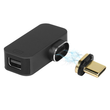 QIANRENON USB C to Mini DP Magnetic Displayport Adapter Type C Male to ...