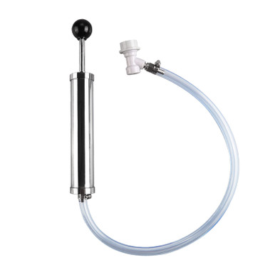8 INCH Beer Pump Set Chrome-Plated KEG Party Pump with PVC Gas Line ...