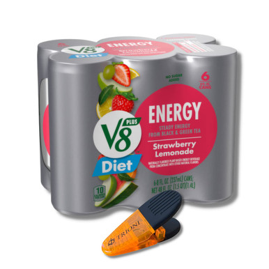 Zero Sugar Diet Energy Drinks Bundle Includes Six (6) 8 fl oz Diet V8 ...