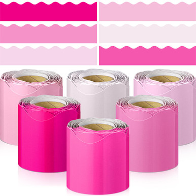 TaoBary 6 Rolls 196.8 ft Colorful Classroom Borders for Bulletin Board ...