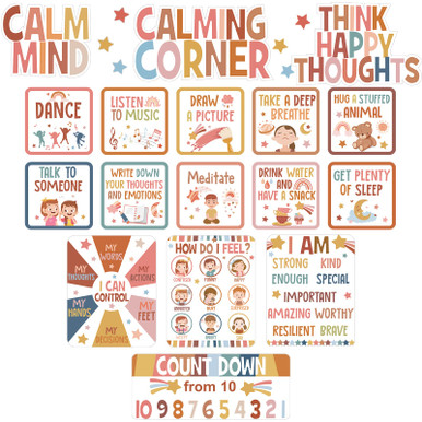 Pajean Calm Down Corner Bulletin Board Set for Classroom Decoration ...