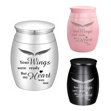 Small urns for Human Ashes Keepsake urns Mini Cremation Urns Angel ...