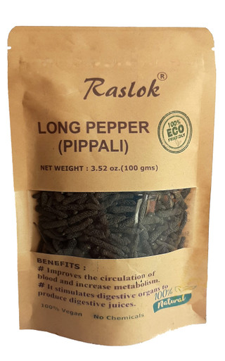 Raslok Dried Pippali Indian Long Pepper Whole | 3.52 oz - 100gm | Pipli ...