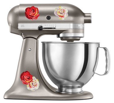 Kitchen Mixer Decal of Watercolor Roses - Extra Rose Pack - Artistic ...