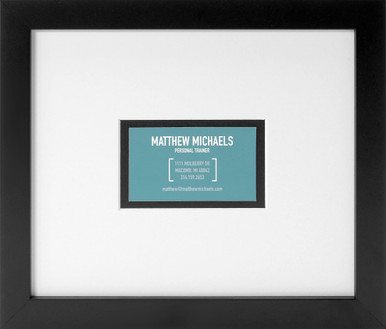 MASTERPIECE FRAMING + IMAGING Business Card Display Frame (1 Card ...