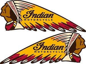USTORE Vinyl Sticker Decal Indian Motorcycles War Bonnet Perfect for ...