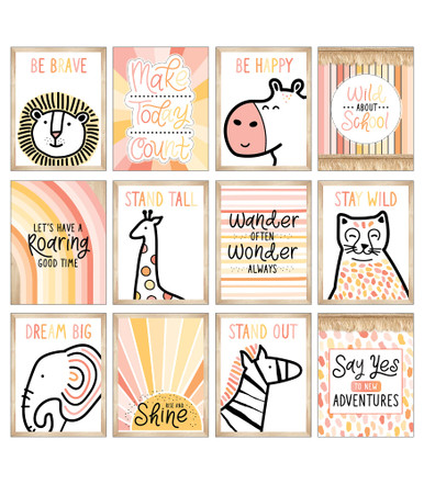 Schoolgirl Style Simply Safari Motivational Posters, Safari Themed ...