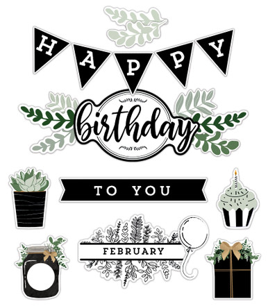 Carson Dellosa 62-Piece Farmhouse Classroom Birthday Calendar Bulletin ...