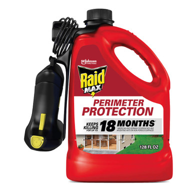 Raid MAX Perimeter Protection, 1 Gallon, Indoor & Outdoor Insecticide ...