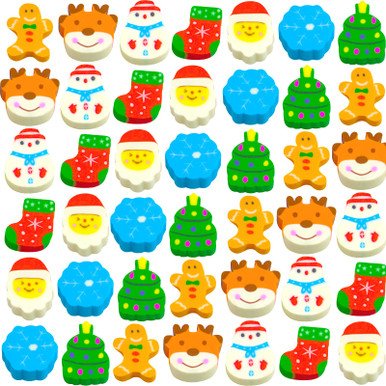 300 Pieces Mini Erasers Assortment Mini Christmas Erasers Animal ...
