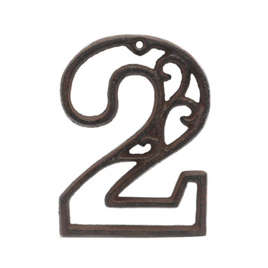 Decorative Vintage Cast Iron Metal House Numbers 4.3Inch Rustic ...