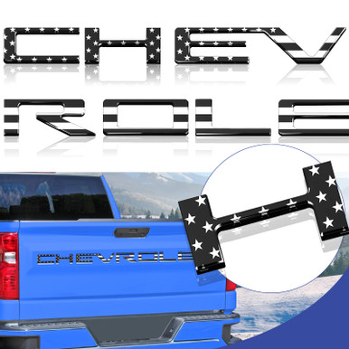 3D Raised Tailgate Insert Letters Emblem Compatible for 2019 2020 2021 ...