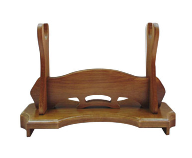 sleeri Solid Wood Single Tier Sword Table Display Stand, Sword Holder ...