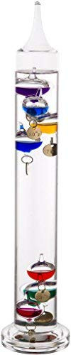 Palais Essentials Galileo Thermometer - Floating Glass Balls Fahrenheit ...