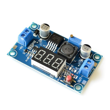 LM2596 LM2596S Power Module + LED Voltmeter DC-DC Adjustable Power ...