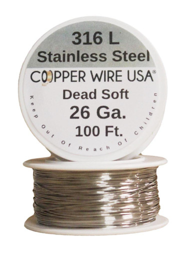 26 Ga 100 Ft. Spool Craft Wire (Dead Soft) Choose Metal (26 Ga -100 Ft ...