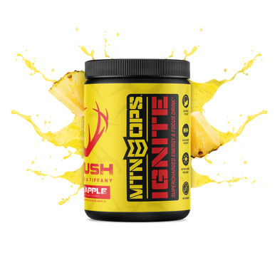 MTN OPS Ignite Supercharged Energy Drink Mix 45-Serving Tub, Pineapple ...