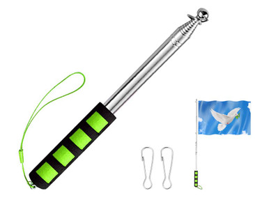 Kellegour Extendable Flag Pole,Stainless Steel Telescoping Flagpole,6 ...