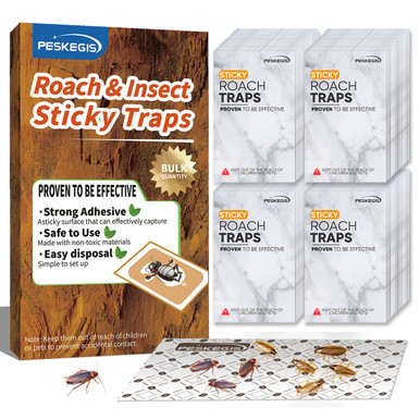 56pcs Mini Roach Trap for Indoor Cockroach Infestation, Killer for ...