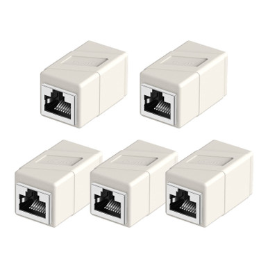 RJ45 Coupler, 5 Pack Ethernet Adapters Female to Female, Ethernet Cable ...