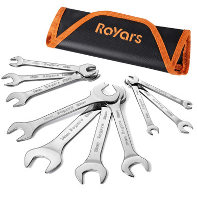 Royars 3mm Super Thin Wrench Set, 10-PSC Slim Wrench Set, Full Set 5.5 ...