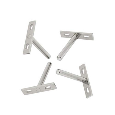 SpeedDa 4pcs 10mm x 70mm Metal Hidden Concealed Invisible Shelf Support ...