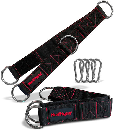 THEFITGUY Gym Multifunctional Extension Straps (Pair) - for Cable ...