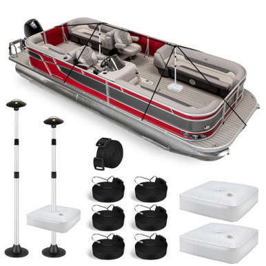 Fuprosico Pontoon Boat Cover Support System, Adjustable Telescopic Boat ...