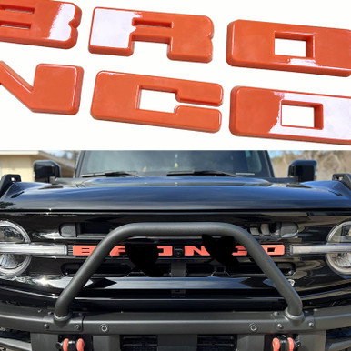 Grille Outlines Letter Overlays for Bronco 2021 2022 2023 - ANMOSVO ...