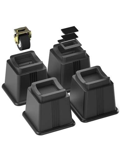 ZTON Bed Furniture Risers Elevation in Height 5" Heavy Duty Risers for ...