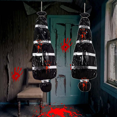 2pcs Halloween Decorations Dead Victim Props, Scary Inflatable Fake ...