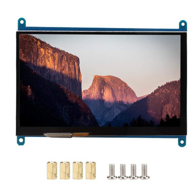 Display Screen, 7 Inch Small Portable LCD HDMI 1024x600 Ultra HD Display Screen Capacitive Touch ...