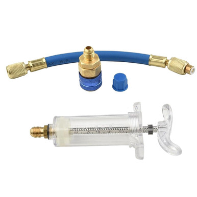 AC Oil and Dye Injector Kit with Quick Coupler Manual Oil Dye Injector ...