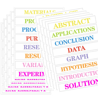 Science Fair Project Titles Self Adhesive Presentation Science ...