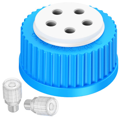 GL45 5-Port Cap/Safety Filling Cap for 1/8" Inch OD Tubing,Solvent ...