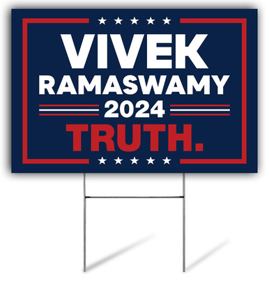 SignPro Vivek 2024 Yard Sign | Vivek For President Lawn Sign | Vivek ...